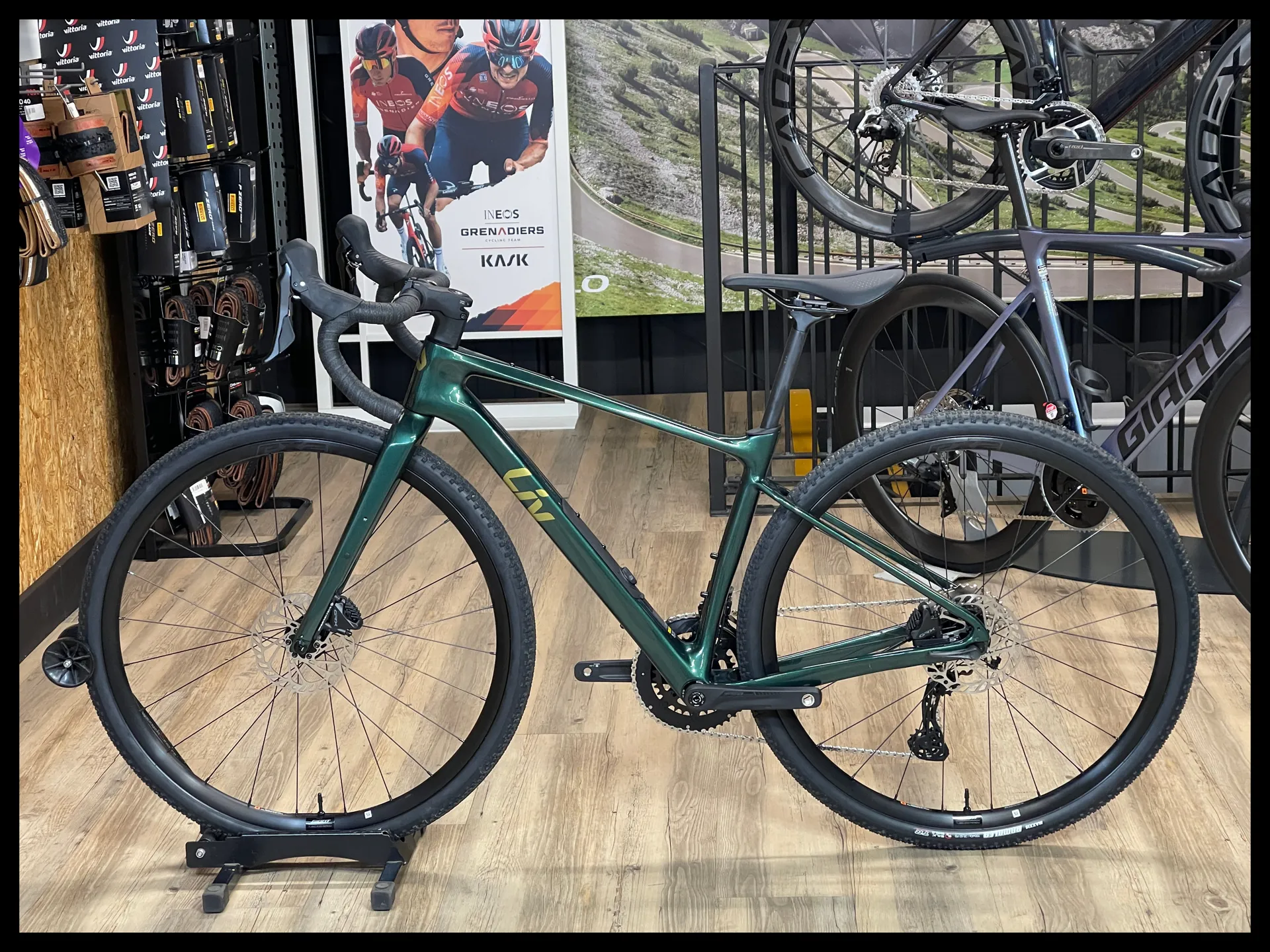 2024 Liv Devote Advanced 2 Womens Carbon Gravel Bike in Green